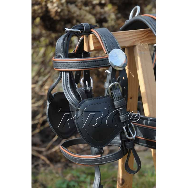 RBC Leatherette, shetlandtuig met bies | Ruitersport Benjamins